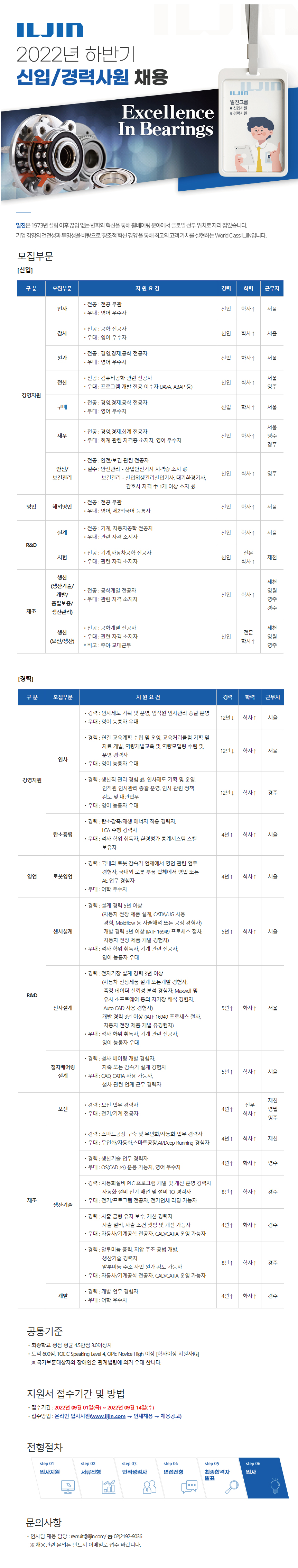 일진글로벌 채용공고 2022년 하반기 신입경력사원 채용 2022년 채용