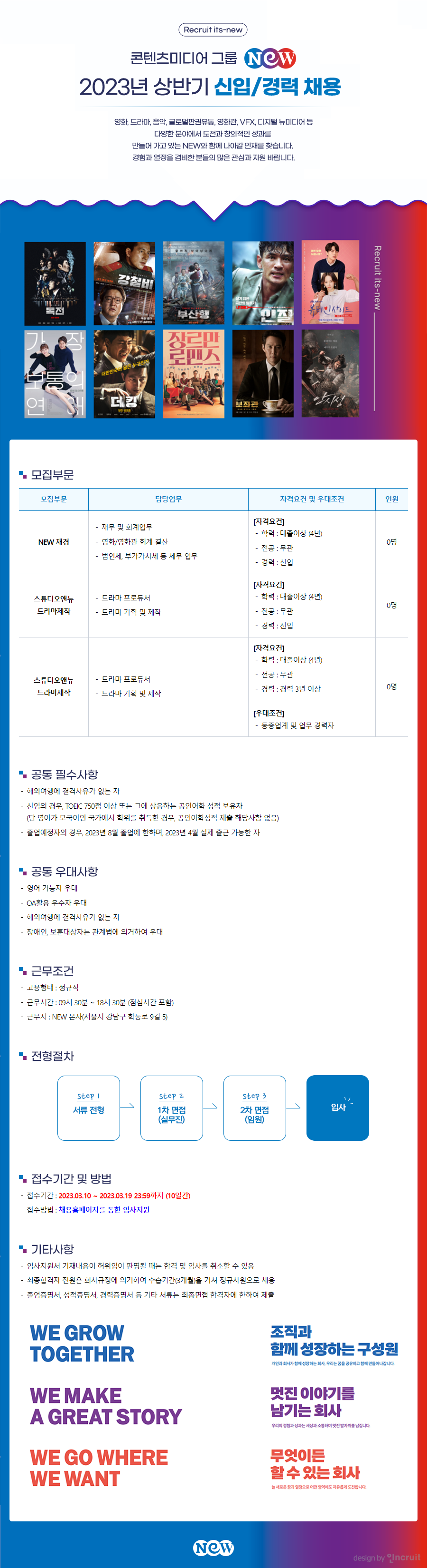 넥스트엔터테인먼트월드 채용공고 콘텐츠미디어 그룹 New 재경팀 신입 채용 2023년 채용