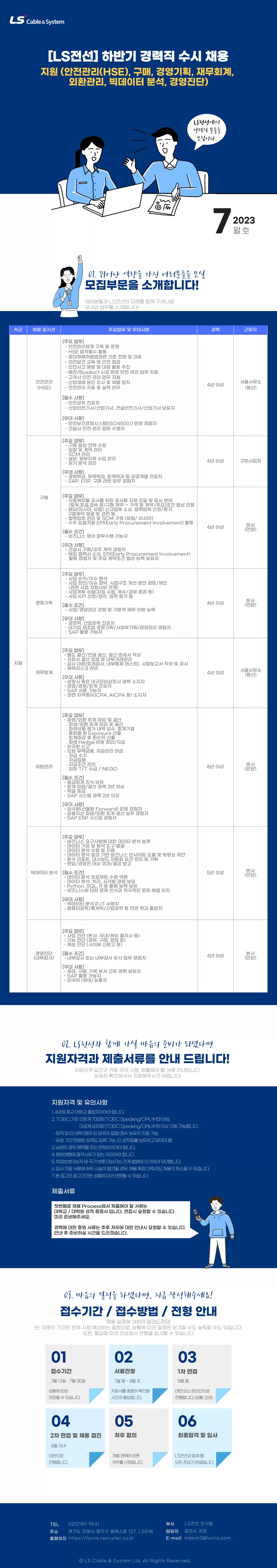 Ls전선 채용공고 하반기 경력직 수시 채용 지원 안전관리hse 구매 경영기획 재무회계 외환관리 빅데이터 분석