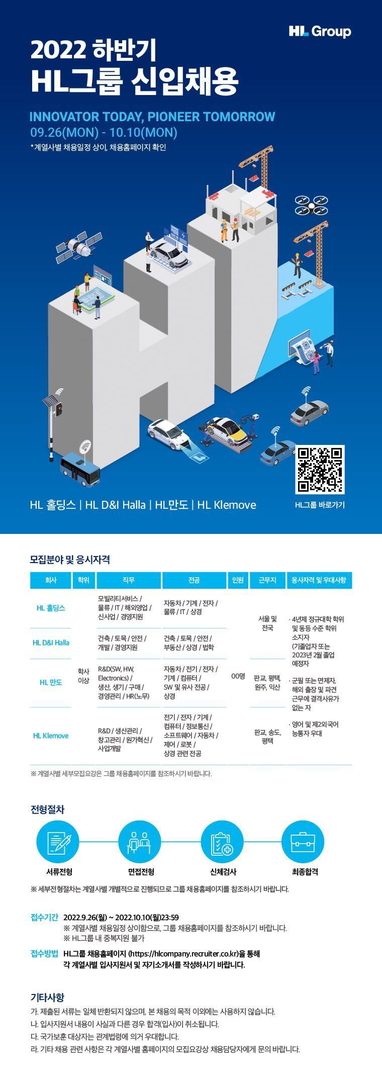 HL그룹 채용공고 2022 하반기 신입사원 채용 | 2022년 채용